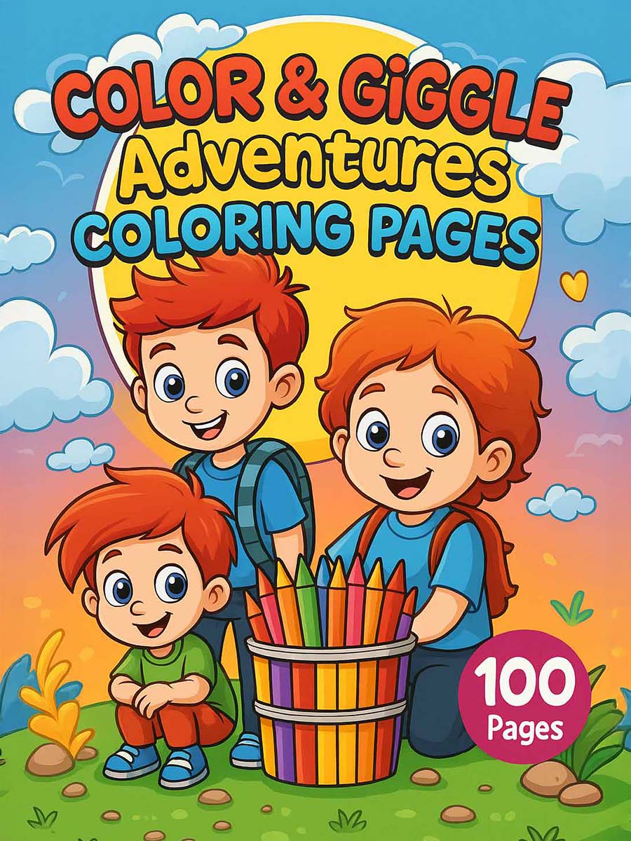 Color & Giggle Adventures – 100 Kids Coloring Pages | Colouring Pics