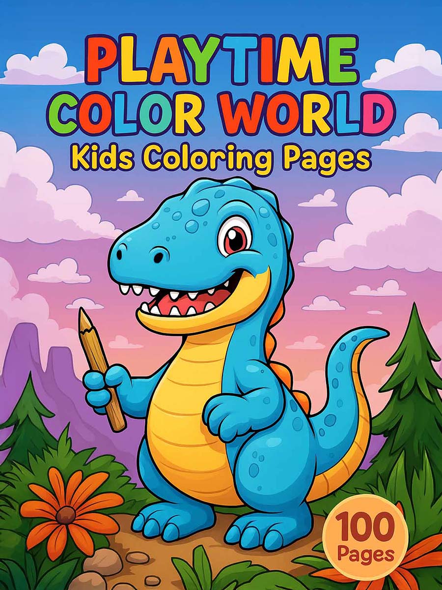 Playtime Color World – 100 Kids Coloring Pages | Coloring Page Store