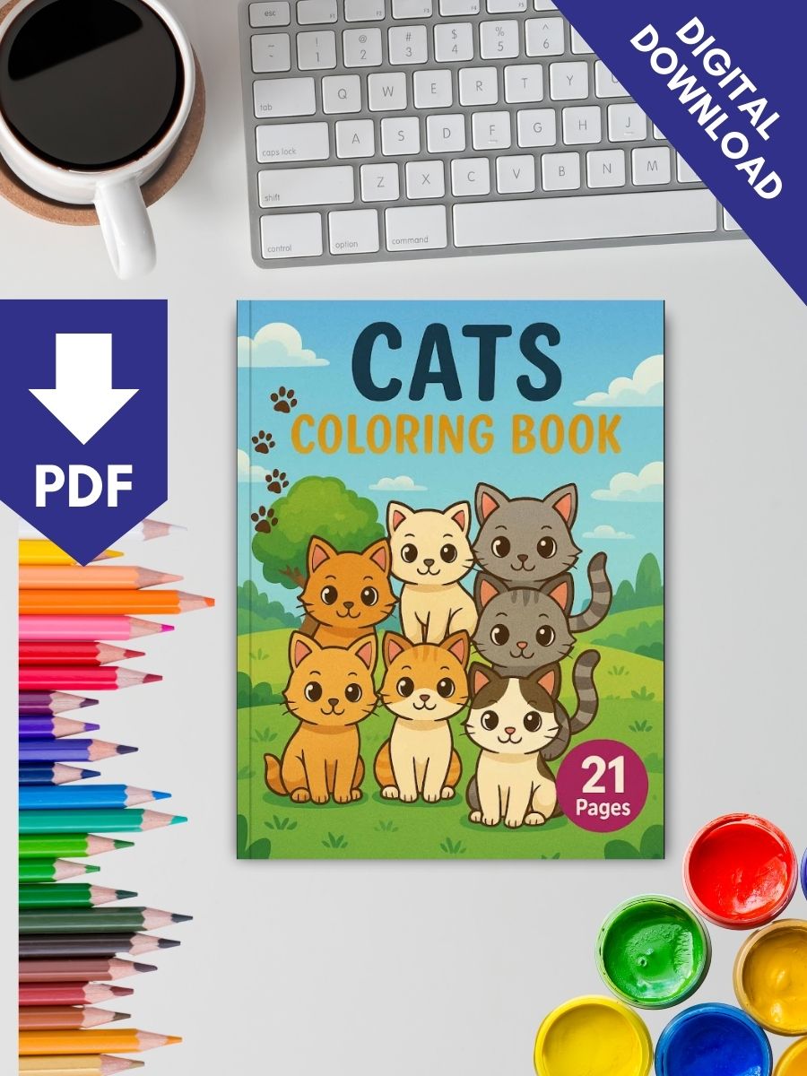 Kitten’s Adventures – 21 Cat Coloring Pages | Colouring Pics