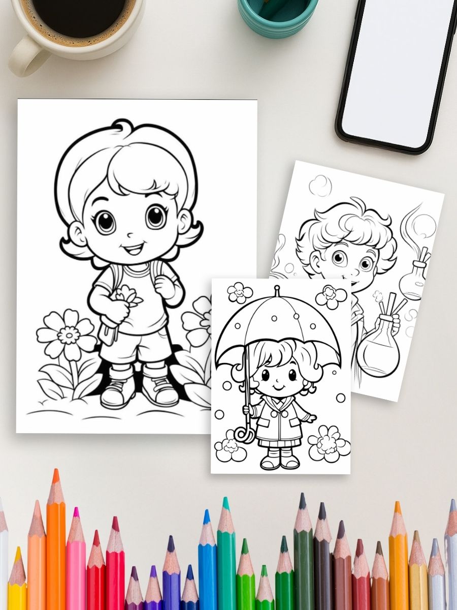 Color & Giggle Adventures – 100 Kids Coloring Pages | Colouring Pics