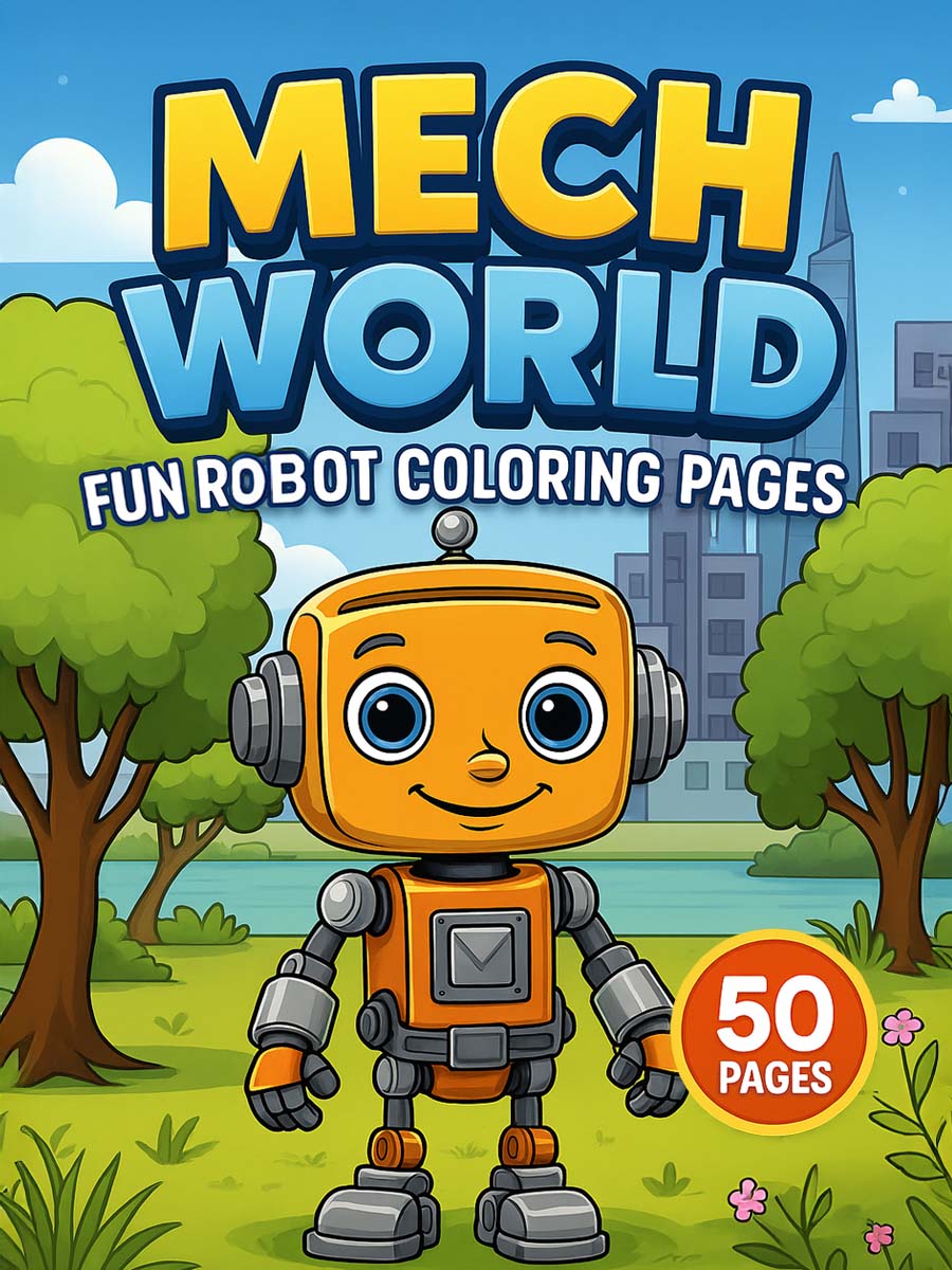 Mech World – 50 Fun Robot Coloring Pages | Colouring Pics