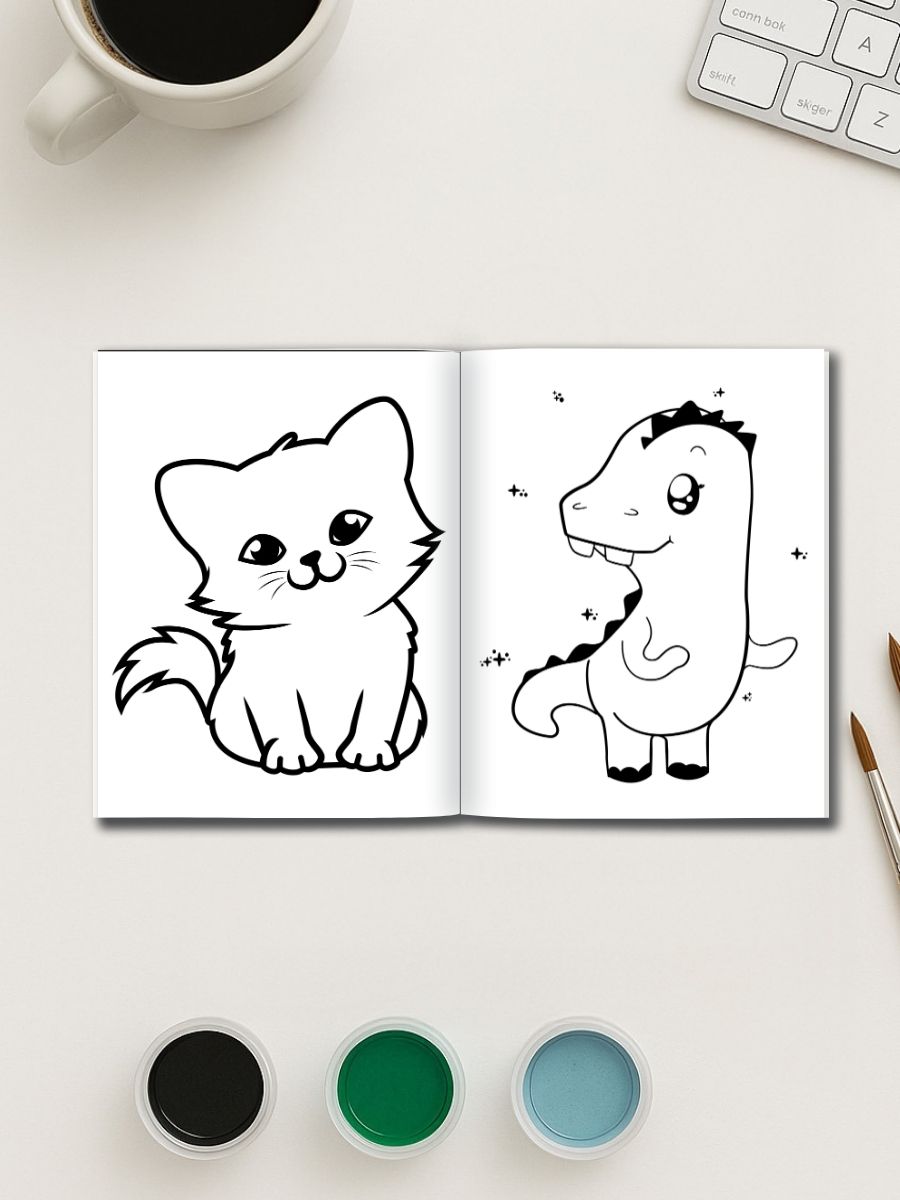 Animal Friends Forever – 65 Cute Coloring Pages for Kids | Colouring Pics