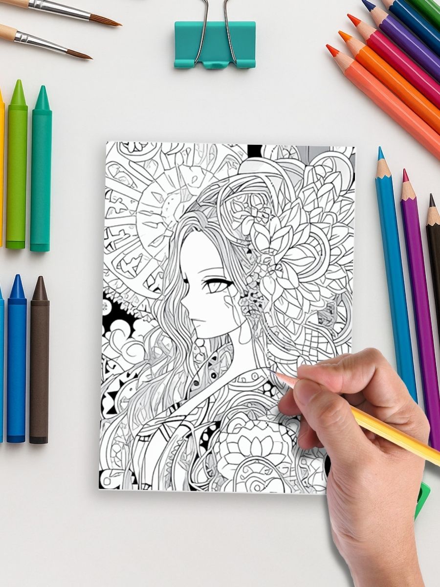 Myth & Magic – 108 Fantasy Mandala Coloring Pages | Colouring Pics