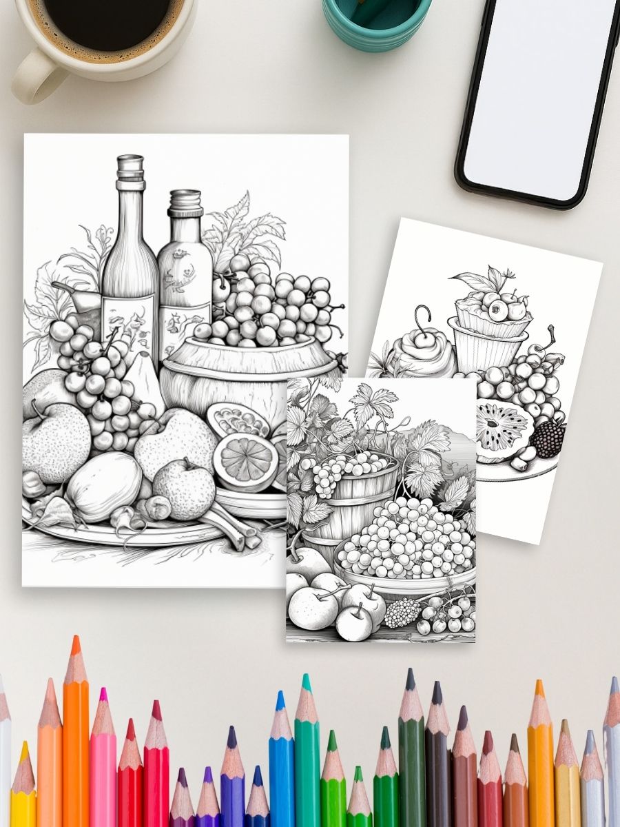 Food Fun – 200 Delicious Food-Themed Coloring Pages | Colouring Pics